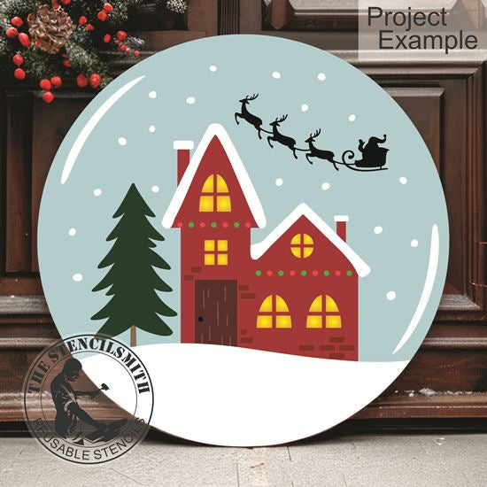 10256 Snow Globe Stencil – The Stencilsmith