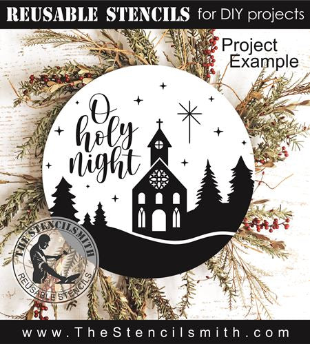 O Holy Night church reusable stencil for DIY decor and signs – The ...