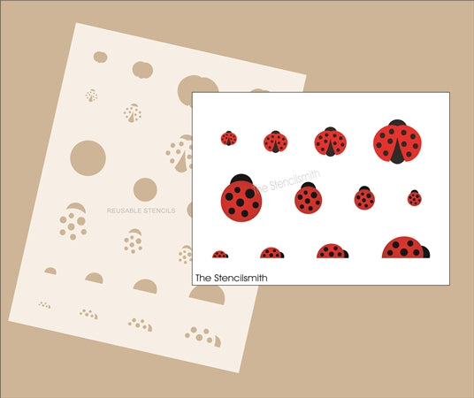 9419 Ladybugs Stencil – The Stencilsmith