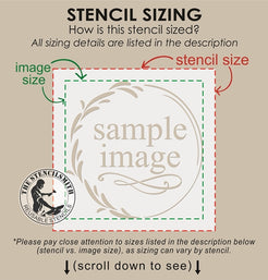9283 Vintage Script Stencil – The Stencilsmith