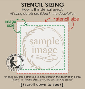 9283 Vintage Script Stencil – The Stencilsmith