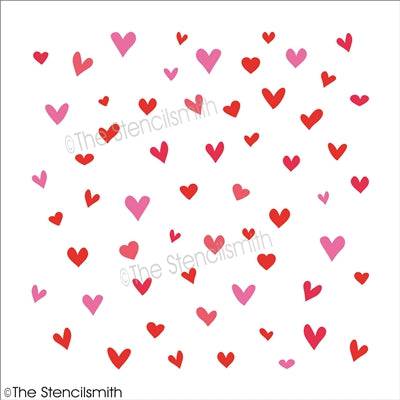 Mini hearts reusable stencil – The Stencilsmith