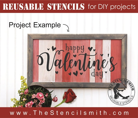 Happy Valentine's Day reusable stencil – The Stencilsmith