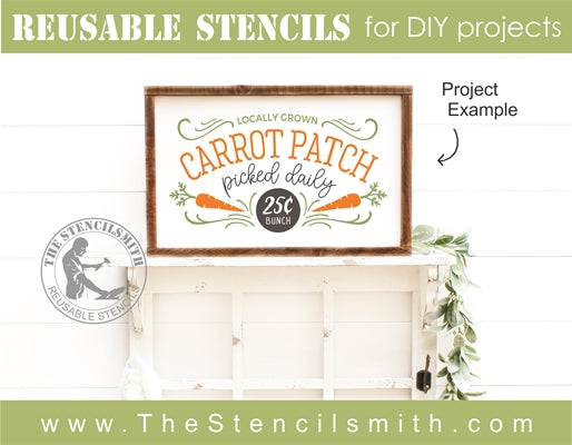 Carrot Patch reusable stencil for diy signs – The Stencilsmith