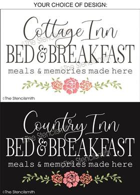 Cottage Country Inn Bed & Breakfast reusable stencil for diy signs ...