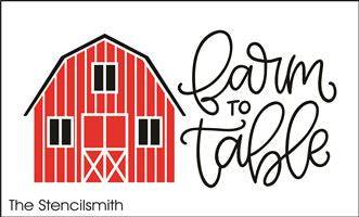 farm to table barn reusable stencil for diy signs and decor – The ...