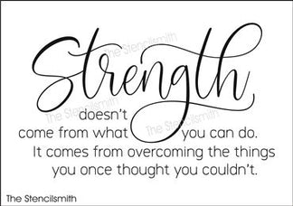 Strength doesn't come from what you can do reusable stencil for diy ...