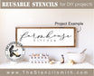 farmhouse kitchen reusable stencil for DIY signs and decor – The ...