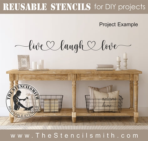 live laugh love reusable stencil for DIY signs and decor – The Stencilsmith