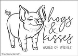 Hogs & Kisses farm reusable stencil for diy signs and decor – The ...