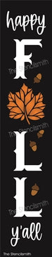 happy fall y'all vertical reusable stencil for porch leaner signs – The Stencilsmith