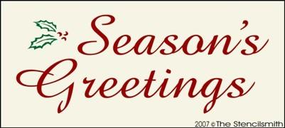 Season's Greetings stencil – The Stencilsmith