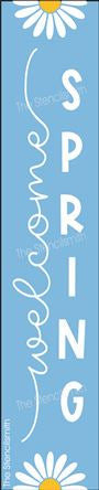 Welcome Spring daisies reusable stencil for DIY porch leaners and decor ...