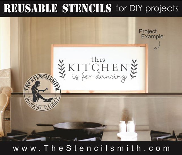 8730 - this kitchen is for dancing stencil