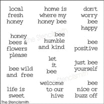 Bee phrases for book stacks and mini signs reusable stencil – The ...