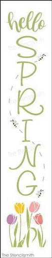 hello spring tulips reusable stencil for DIY porch leaners and decor ...