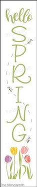 hello spring tulips reusable stencil for DIY porch leaners and decor ...