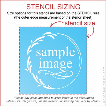 North Pole Air Mail Postage reusable stencil – The Stencilsmith